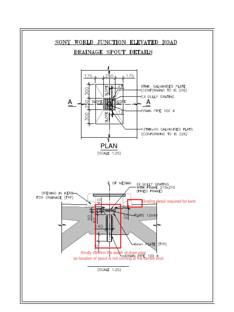 Comment - 1drainage Spout Details | PDF