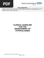 Electrolyte Repletion Guideline | PDF | Magnesium | Potassium