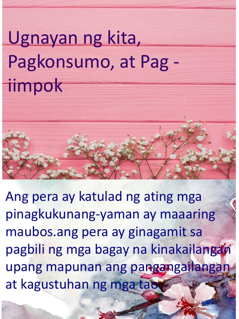 Pag Iimpok | PDF