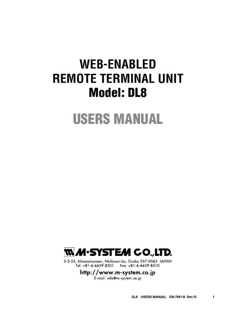 DL8 User Manual PDF | PDF | File Transfer Protocol | World Wide Web
