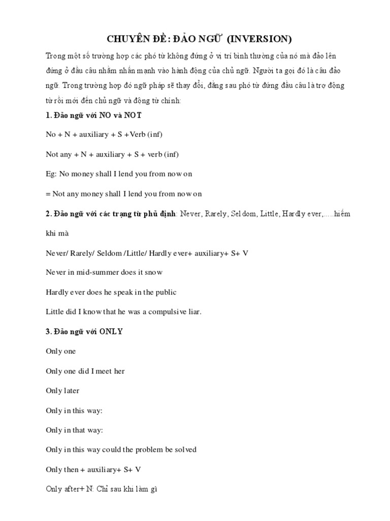 Chuyen de Dao Ngu | PDF