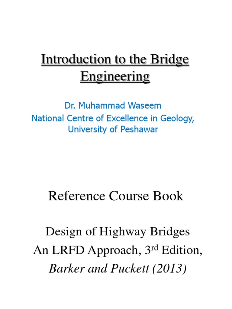 Introduction To The Bridge Engineering | PDF | Bridge | Structural Load