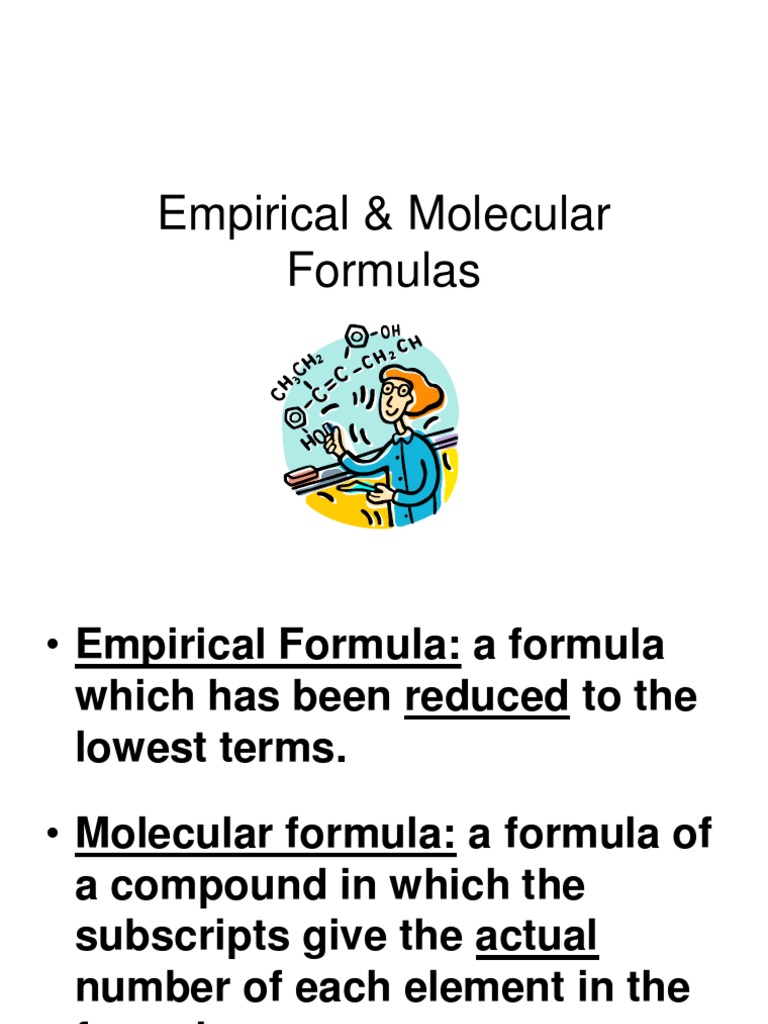 Understanding Empirical and Molecular Formulas | PDF | Formula | Molecules