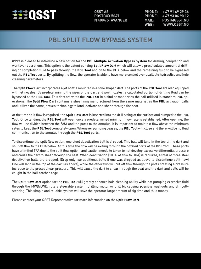 PBL Split Flow Bypass System | PDF | Chemical Engineering | Civil ...