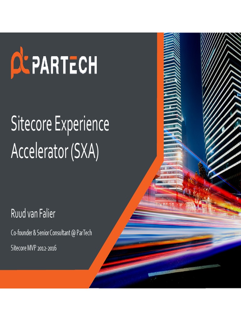 Sitecore Experience Accelerator (SXA) : Ruud Van Falier | PDF | Html | Software Development