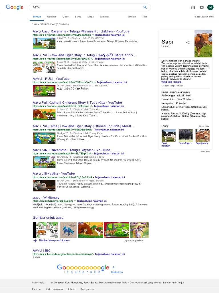 "Aavu: Cerita dan Fakta Sapi" | PDF
