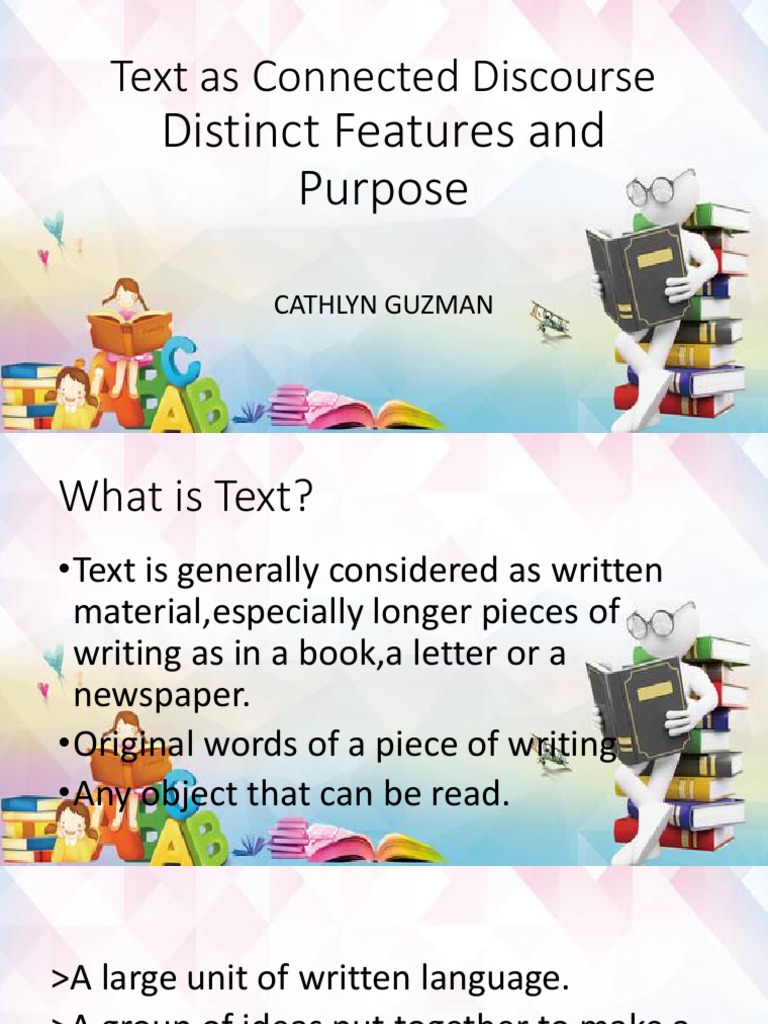 Text As Connected Discourse | PDF