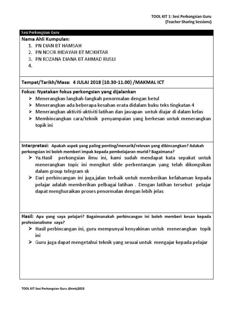 Tool Kit Tss | PDF | Pengembangan Diri