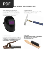 Grade 8 SMAW Tools Guide | PDF | Blade | Screw