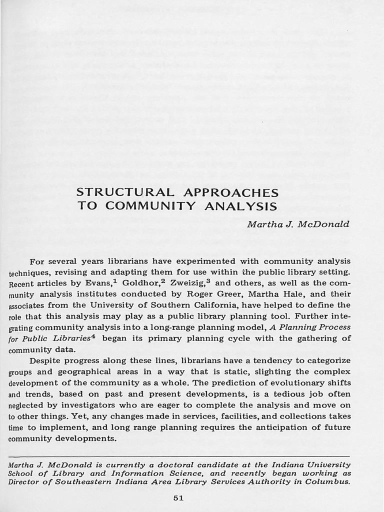 Structural Approaches To Community Analysis | PDF | Urban Planning ...