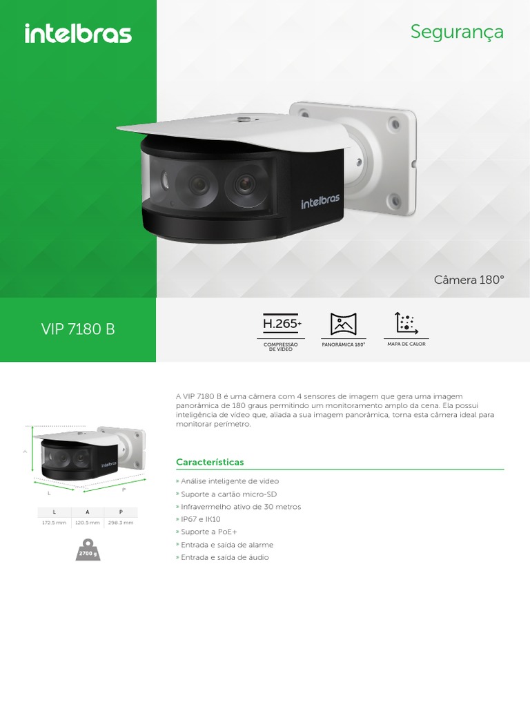 Datasheet Vip 7180 B | PDF | Câmera | Pixel