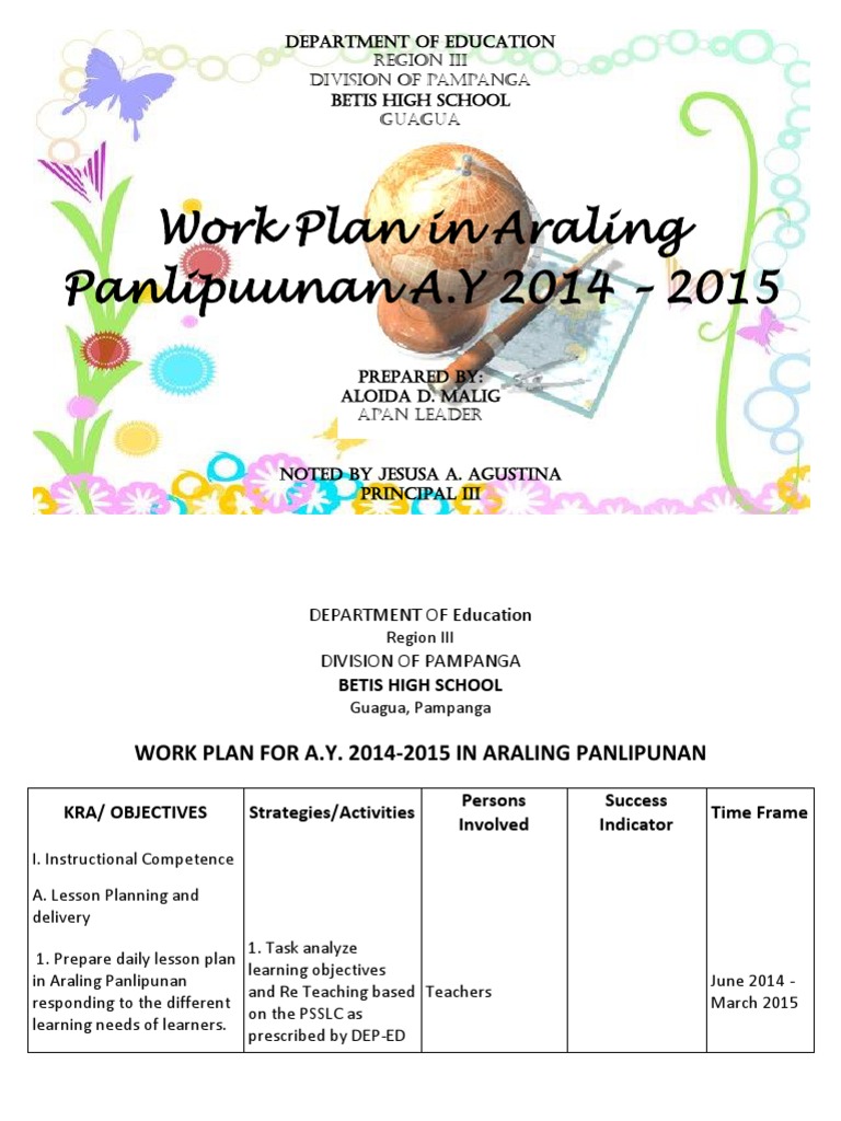 APAN Action Plan | Download Free PDF | Teachers | Lesson Plan