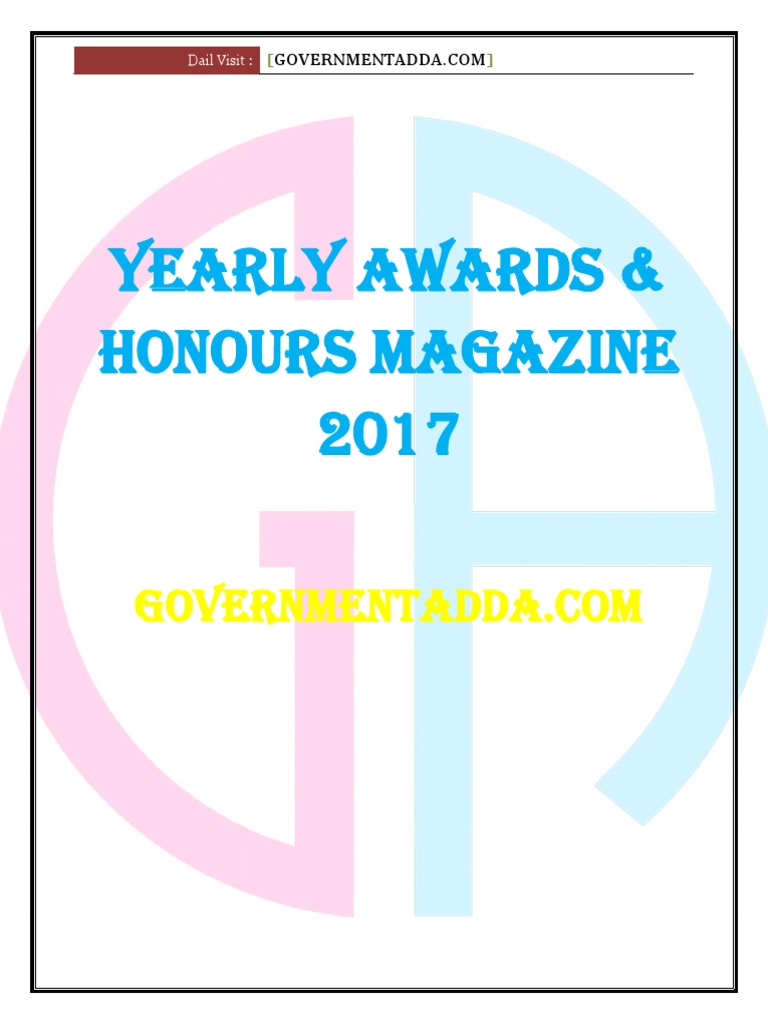 Yearly Awards and Honours | PDF
