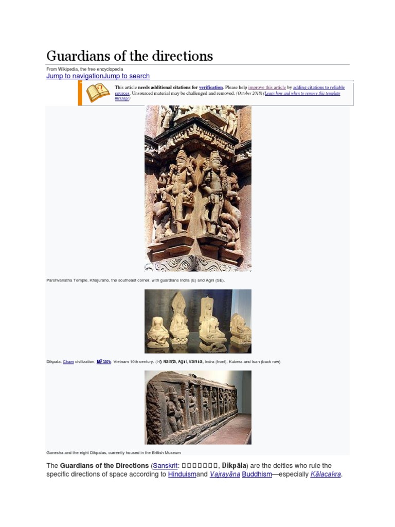 Guardians of The Directions | PDF | Hindu Deities | Hindu Literature