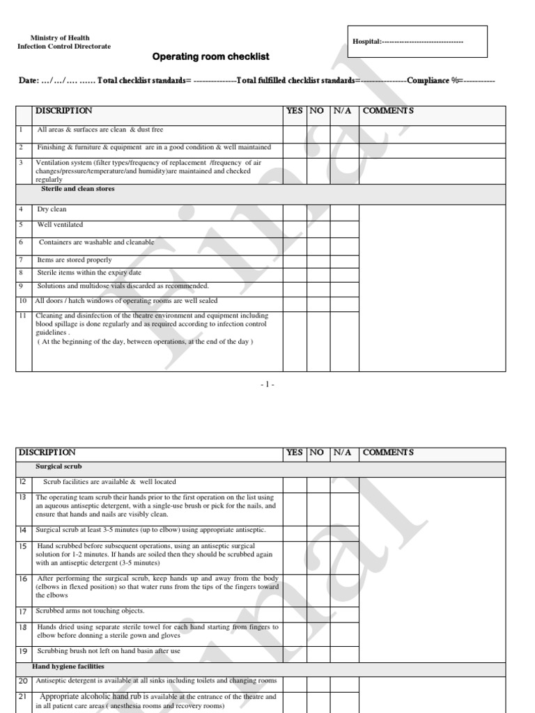 Planning An Operation Theatre Complex | PDF | Operating Theater | Surgery