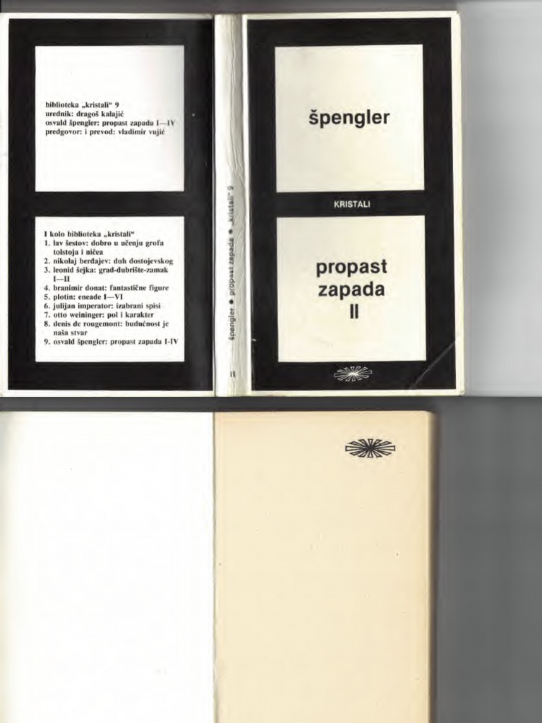 Spengler Oswald Propast Zapada Tom2 PDF | PDF