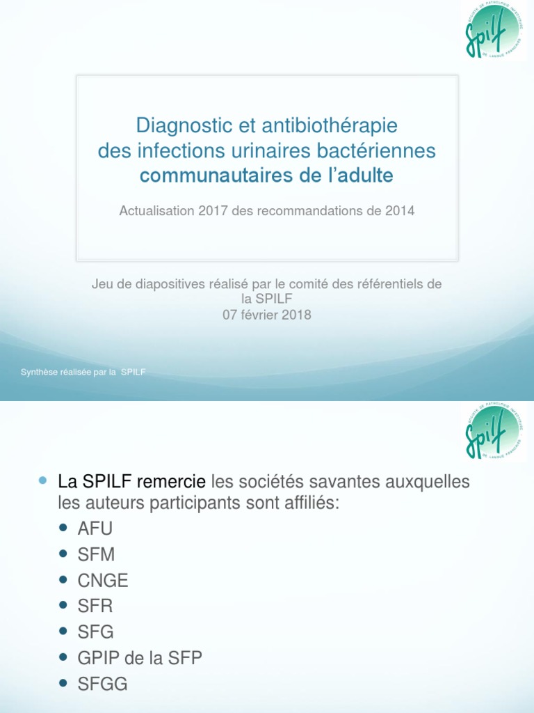 Spilf Comite Referentiels Iu Communautaires 2018 | PDF | Épidémiologie ...