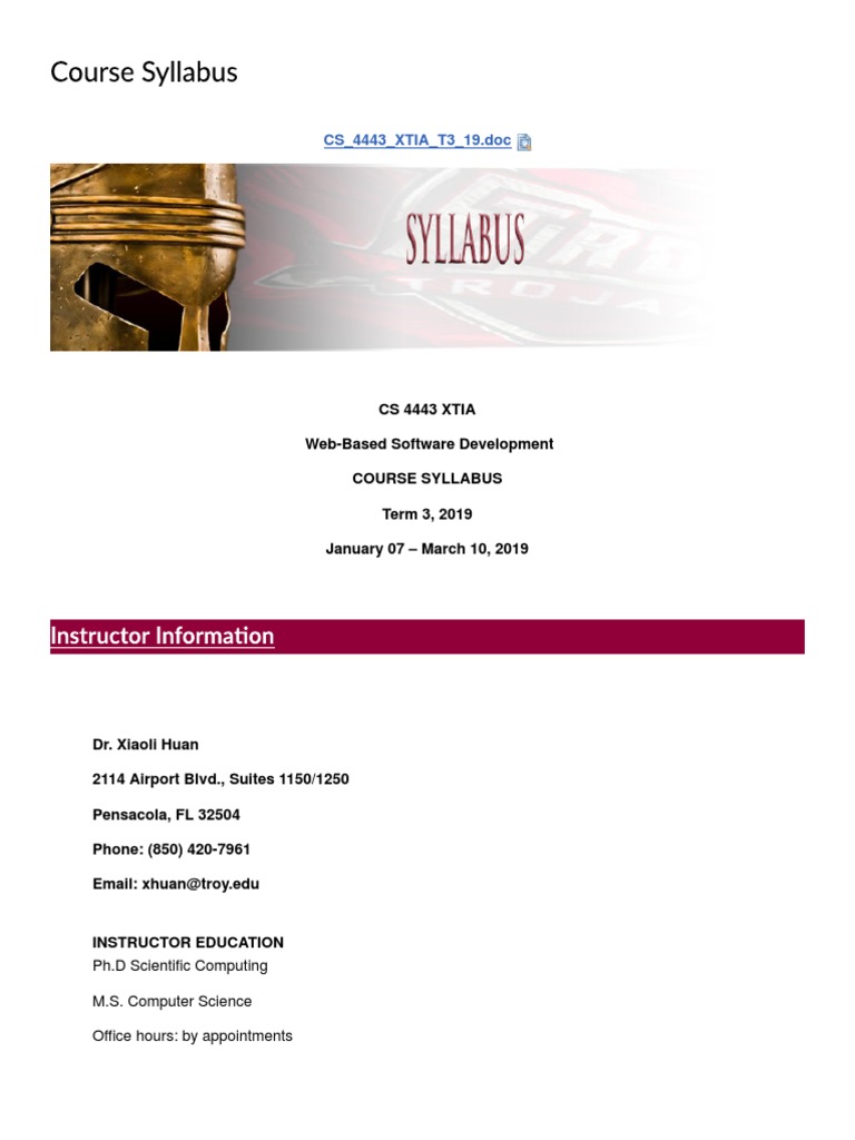 Web Development Course Syllabus | PDF | World Wide Web | Internet & Web