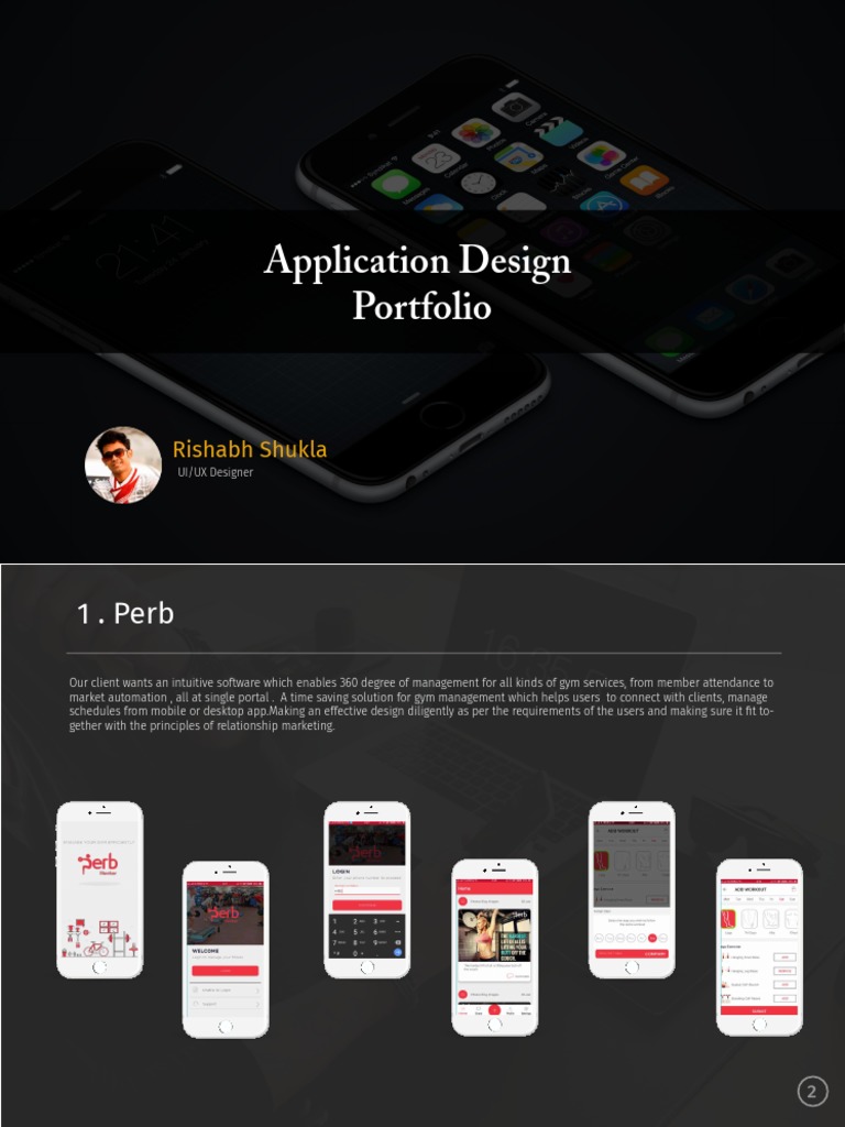 UI UX Porfolio | PDF | Mobile App | Application Software
