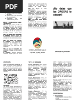 Triptico Sobre Las Drogas | PDF | Drogas | Desorden de ansiedad social