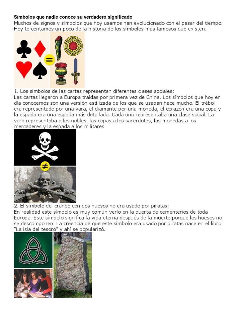 12 Símbolos y Su Verdadero Significado | PDF | Los símbolos | Verbo