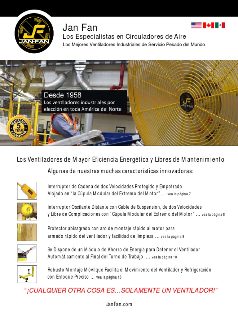 Jan Fan Jf-110V-HEM | PDF | Tornillo | Bienes manufacturados