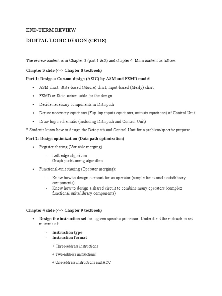 Endterm Review HK1 2018-2019 PDF | PDF