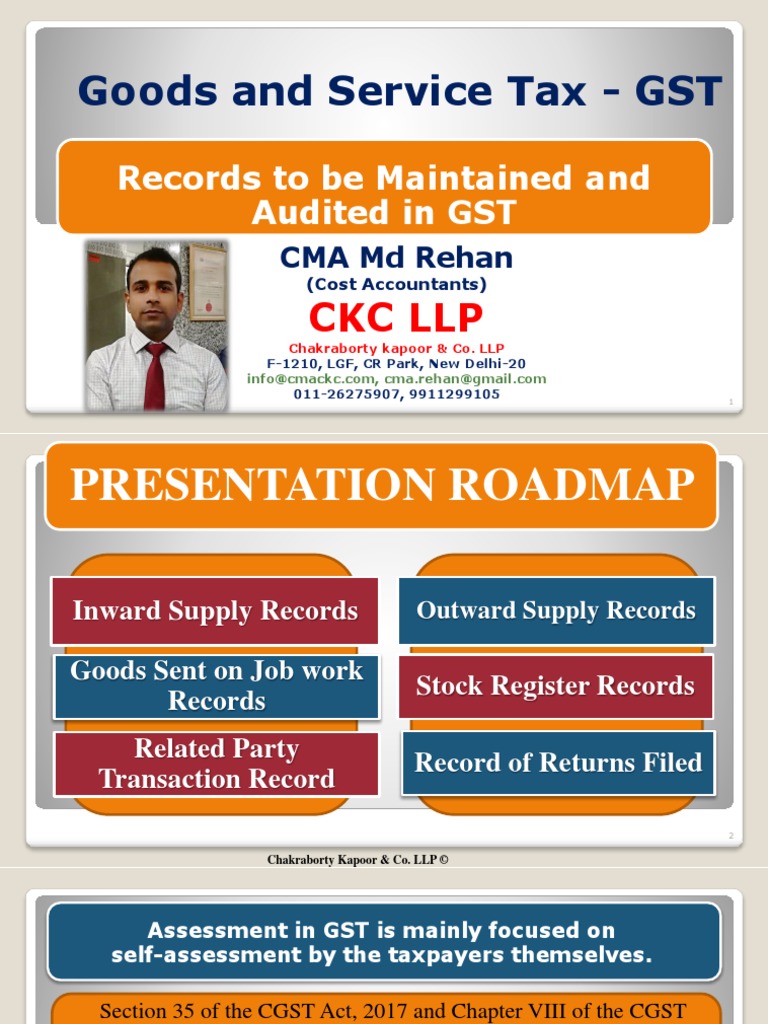 GST Records and GST Audit - GST Audit Checklist | PDF | Debits And Credits | Value Added Tax