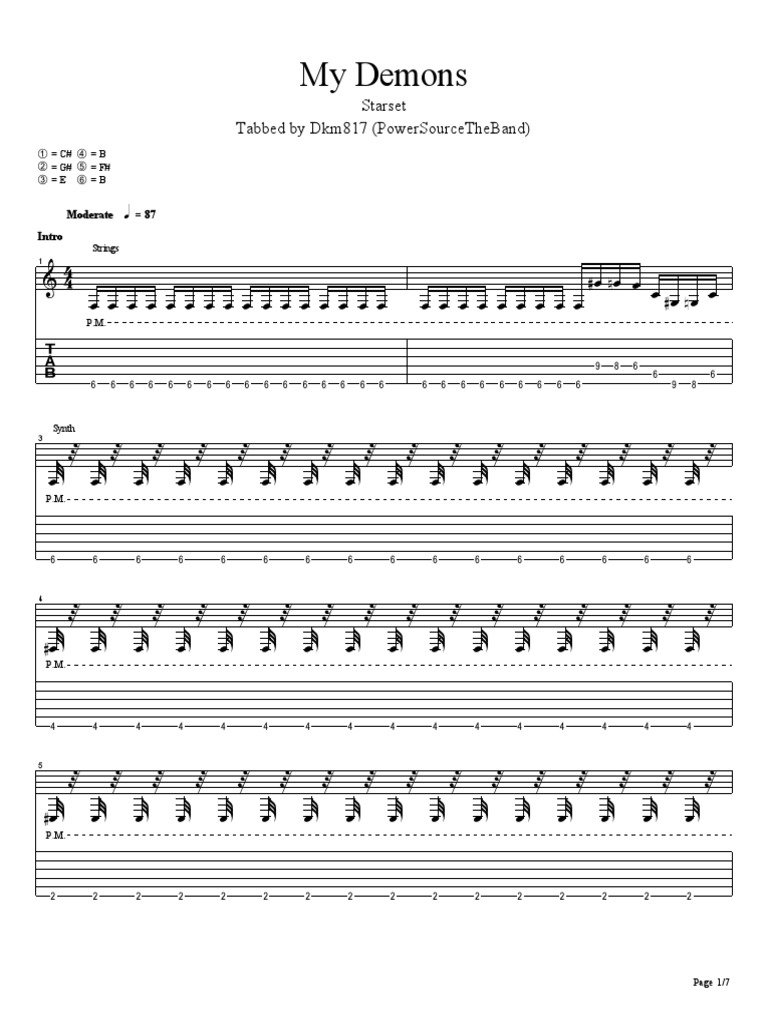 My Demons Within | PDF | Musical Instruments | String Instruments