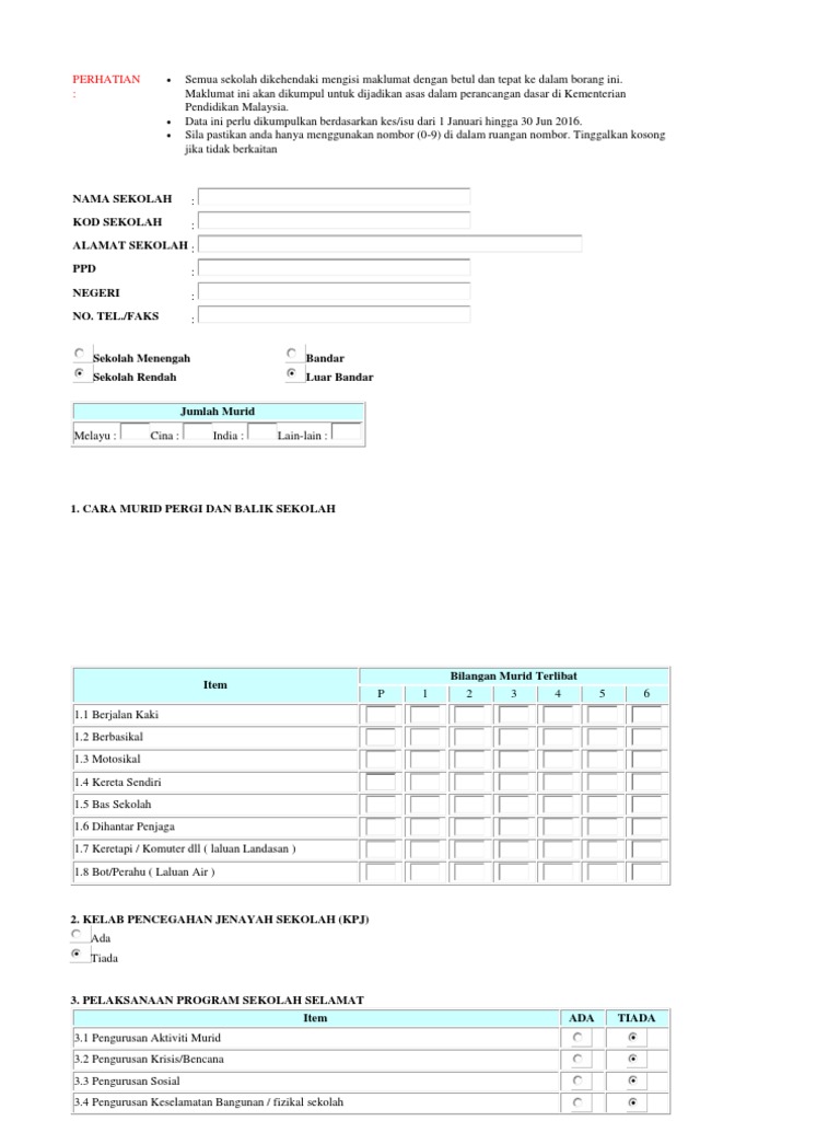 Borang BPD Online | PDF