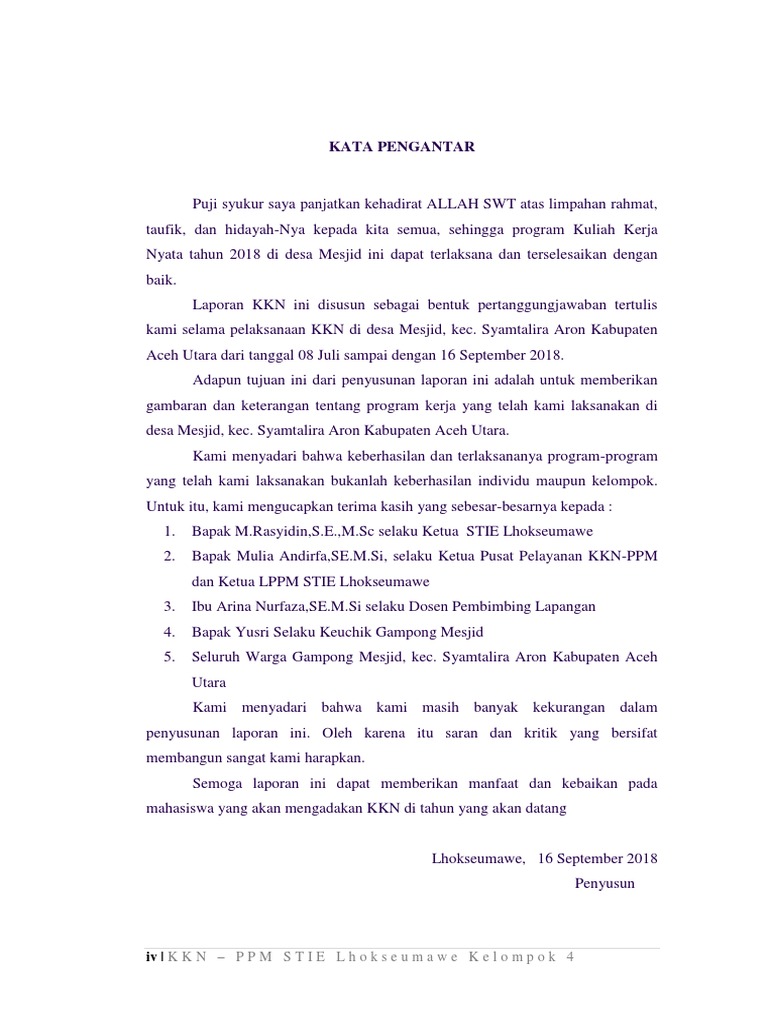 Complit Lap KKN | PDF