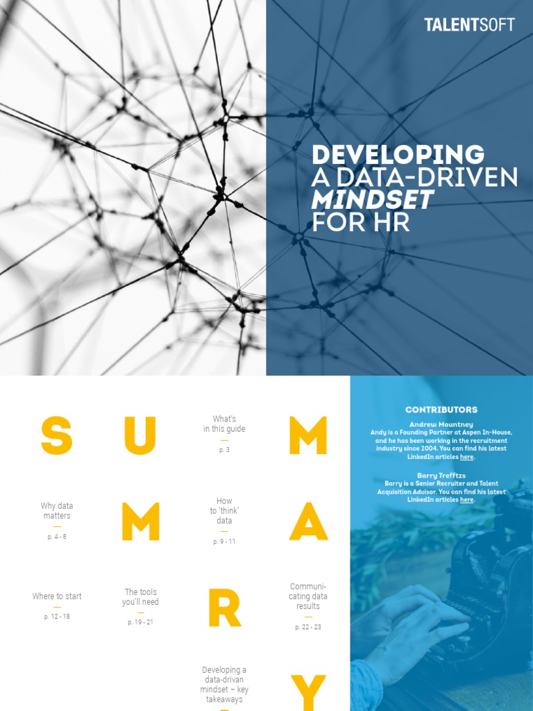 Developing A Data Driven Mindset For Hr Download Free Pdf Human