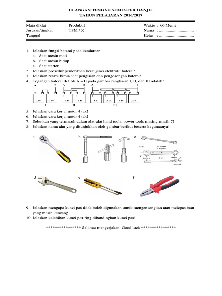 UTS Produktif TSM Kelas X | PDF