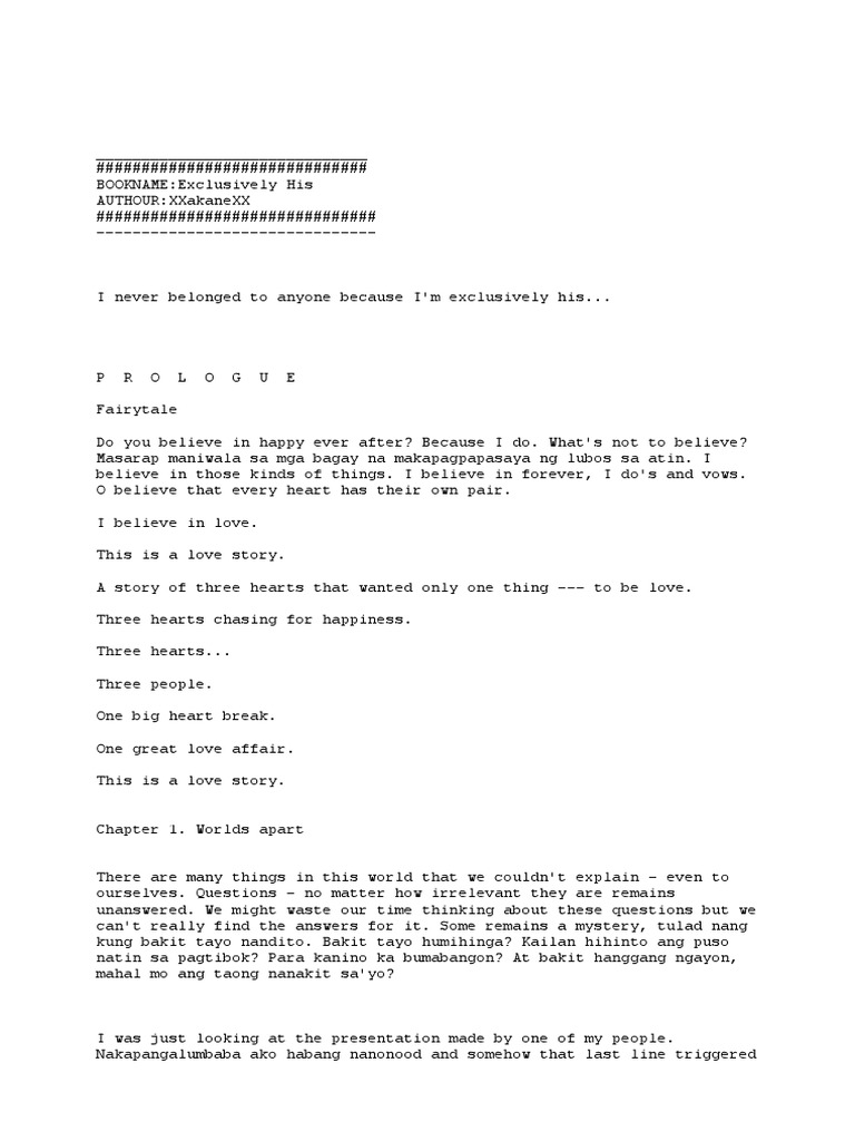 Exclusively His | PDF