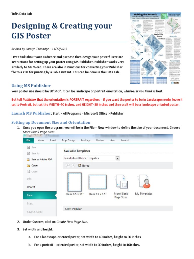 GIS Poster Design Guide | PDF | Page Layout | Typefaces
