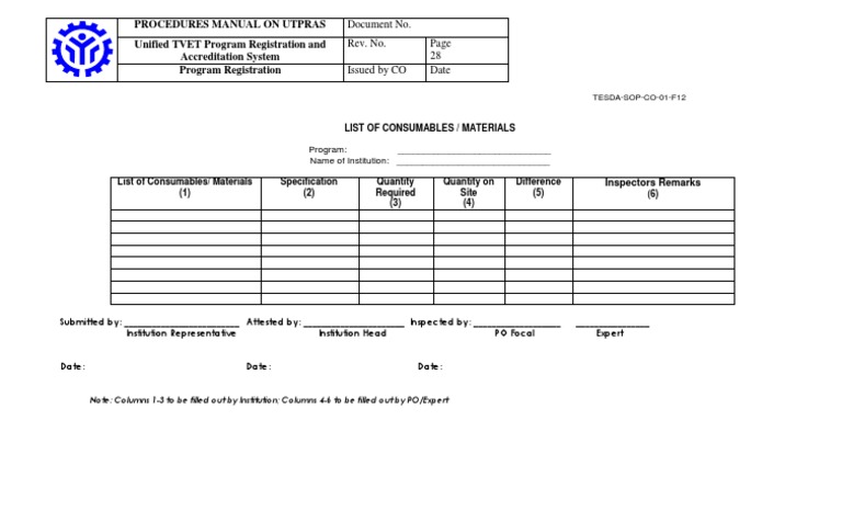 UTPRAS Program Registration Procedures | PDF | Business