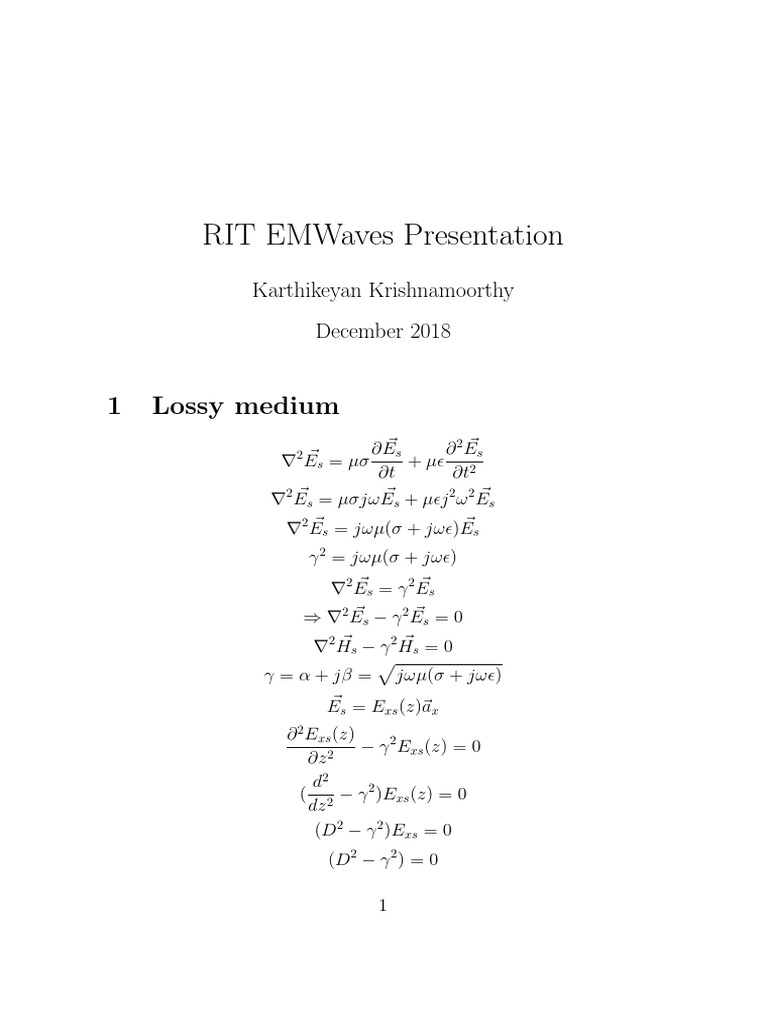RIT EMWaves Presentation | PDF