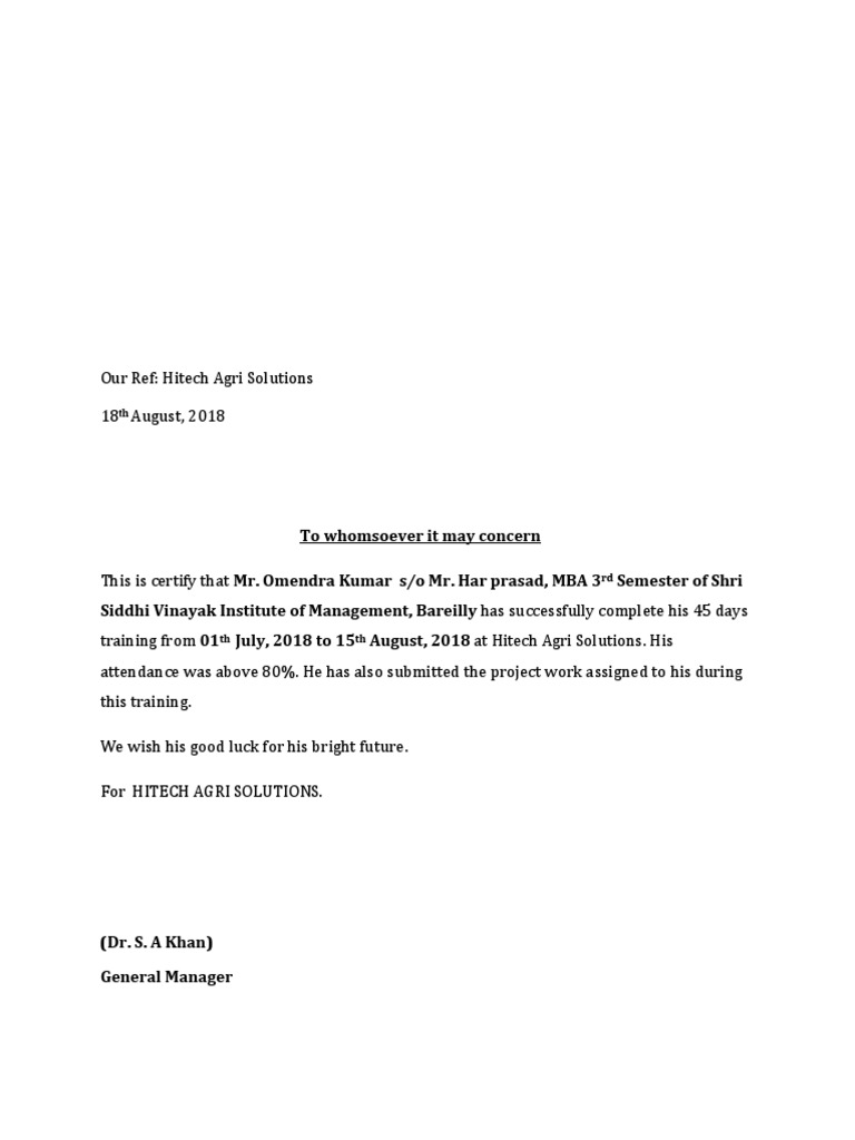 Omendra Certificate | PDF