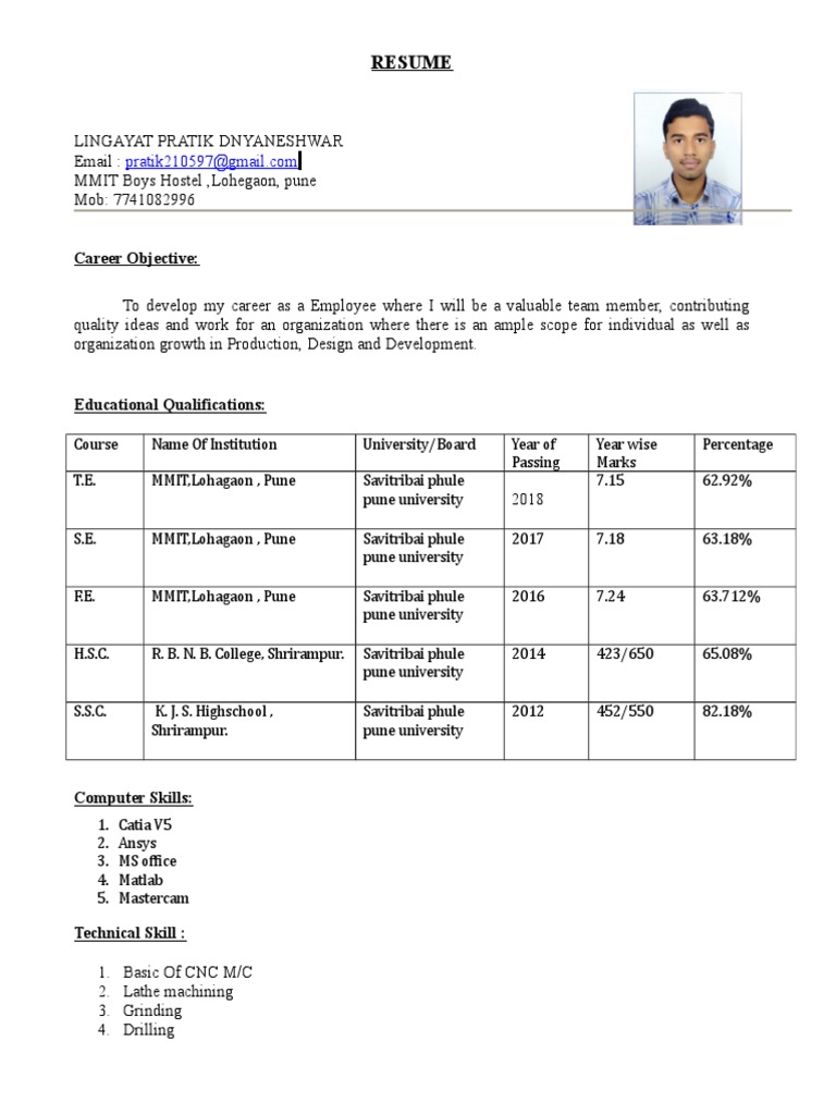 Pratik Resume | PDF | Behavior Modification | Cognitive Science