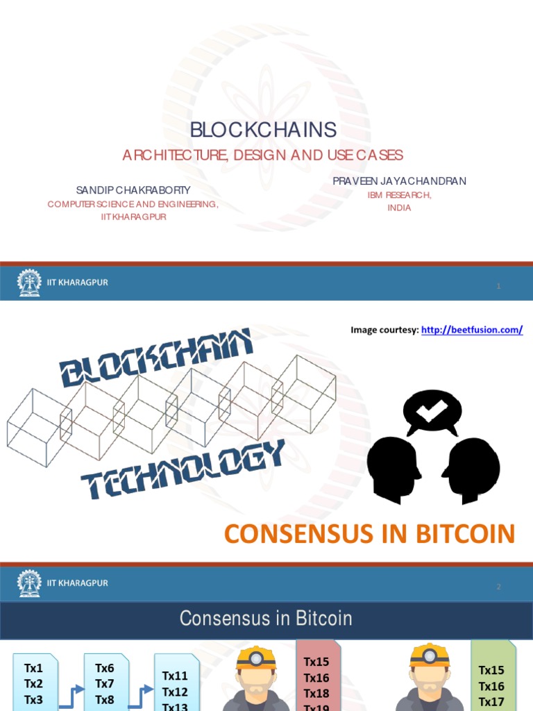 Blockchains: Architecture, Design and Use Cases | PDF | E Commerce ...