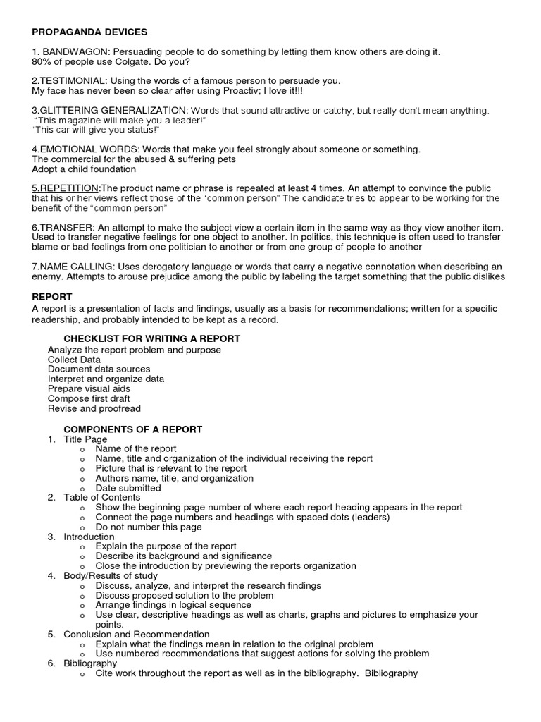 Propaganda Devices | PDF | Propaganda | Behavioural Sciences