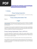 Pump Performance Test Procedure | PDF | Flow Measurement | Pump