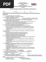 Pre-Assessment Test Esp 10 | PDF