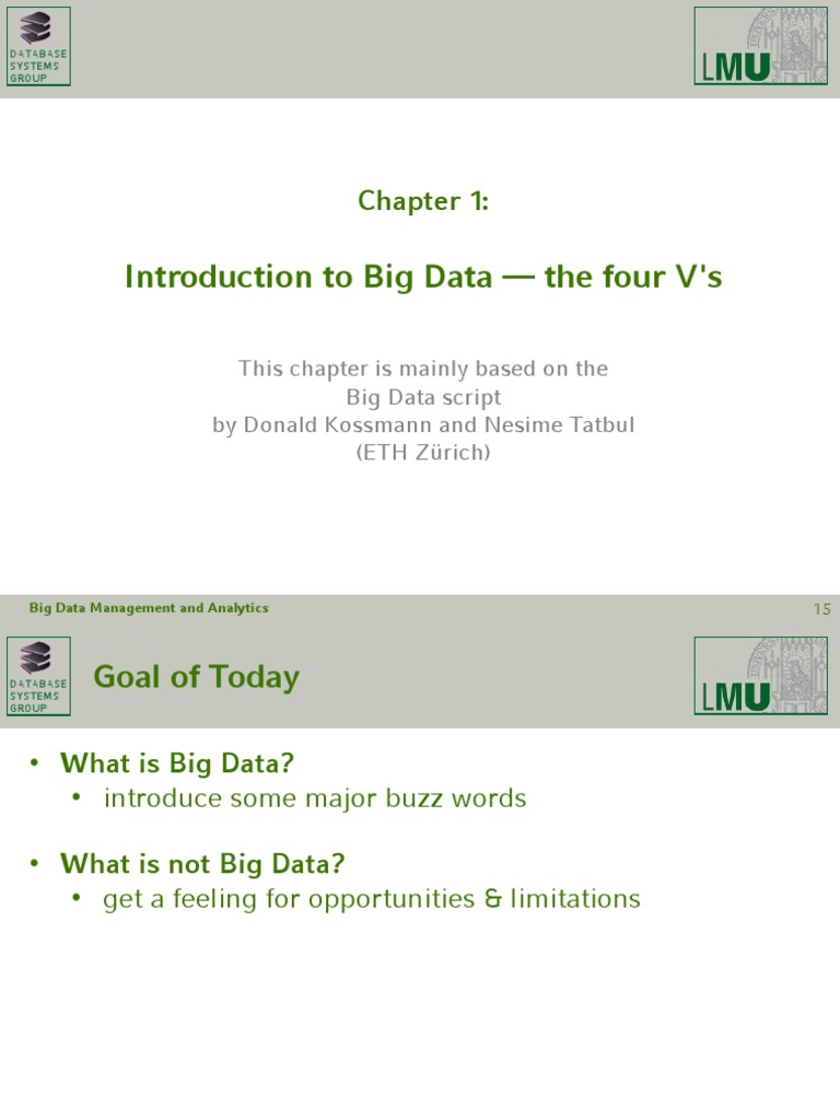 Introduction to the Four V's of Big Data: Volume, Velocity, Variety and Veracity | PDF | Big ...