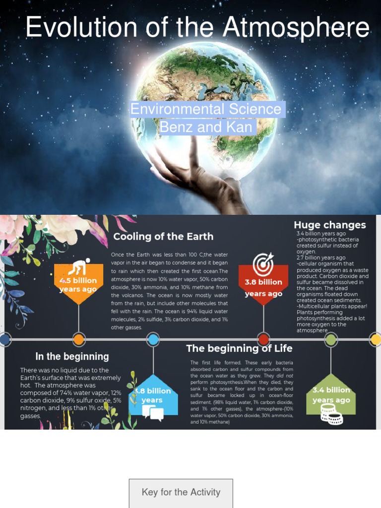 Group 12 Evolution of The Atmosphere | PDF | Atmosphere | Oceans
