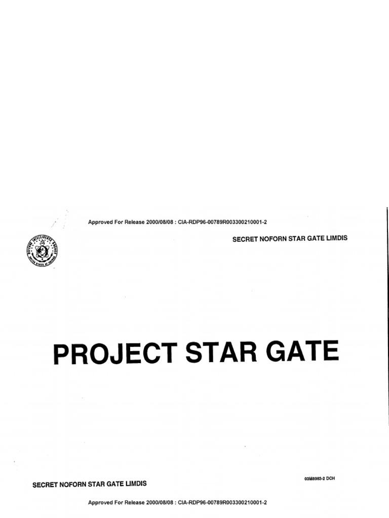 Project Star Gate - Remote Viewing - (Official CIA Unclassified ...
