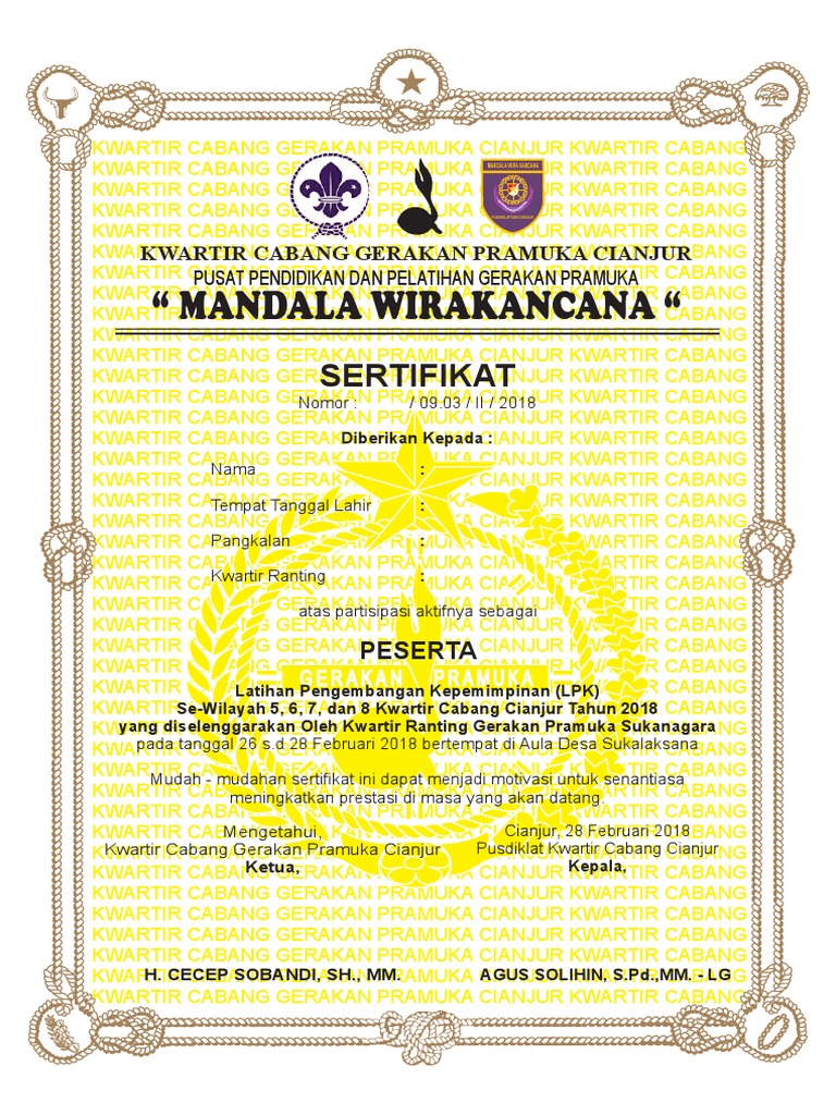 Sertifikat LPK | PDF