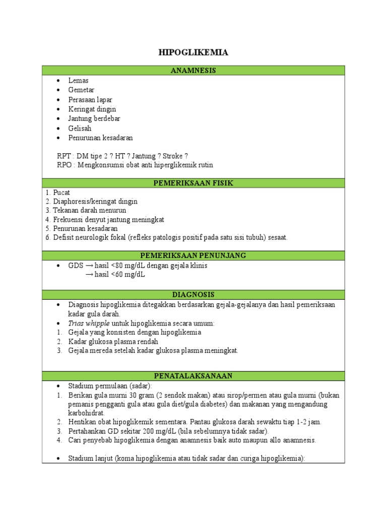 Protap Hipoglikemia | PDF