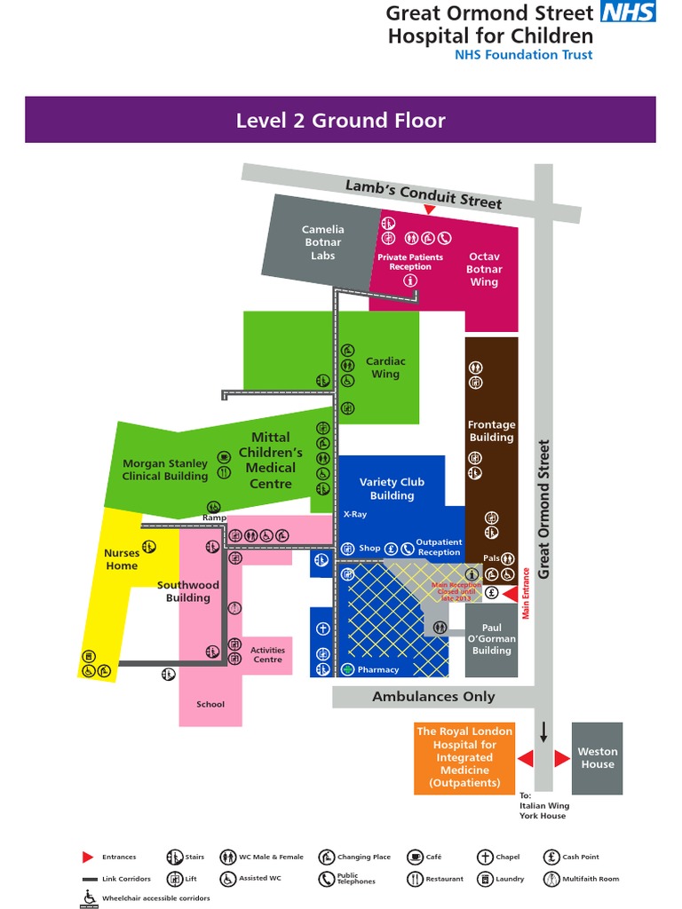 Level 2 Ground Floor: Lamb's Conduit Street | PDF | Hospital | Patient