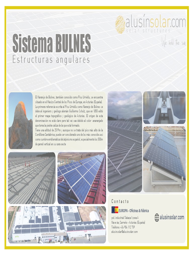 Alusin solar estructura paneles solares | Ingeniería de Edificación ...